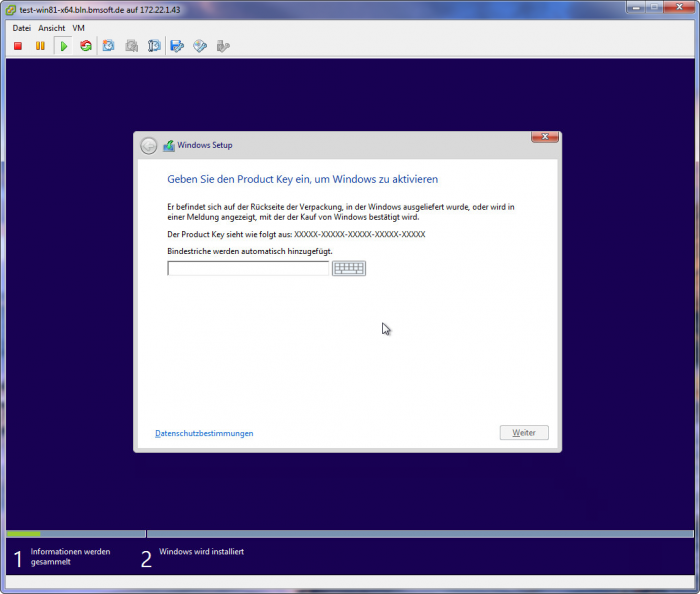 Installation Windows 8.1 Professional - bmsoft.de | think connected