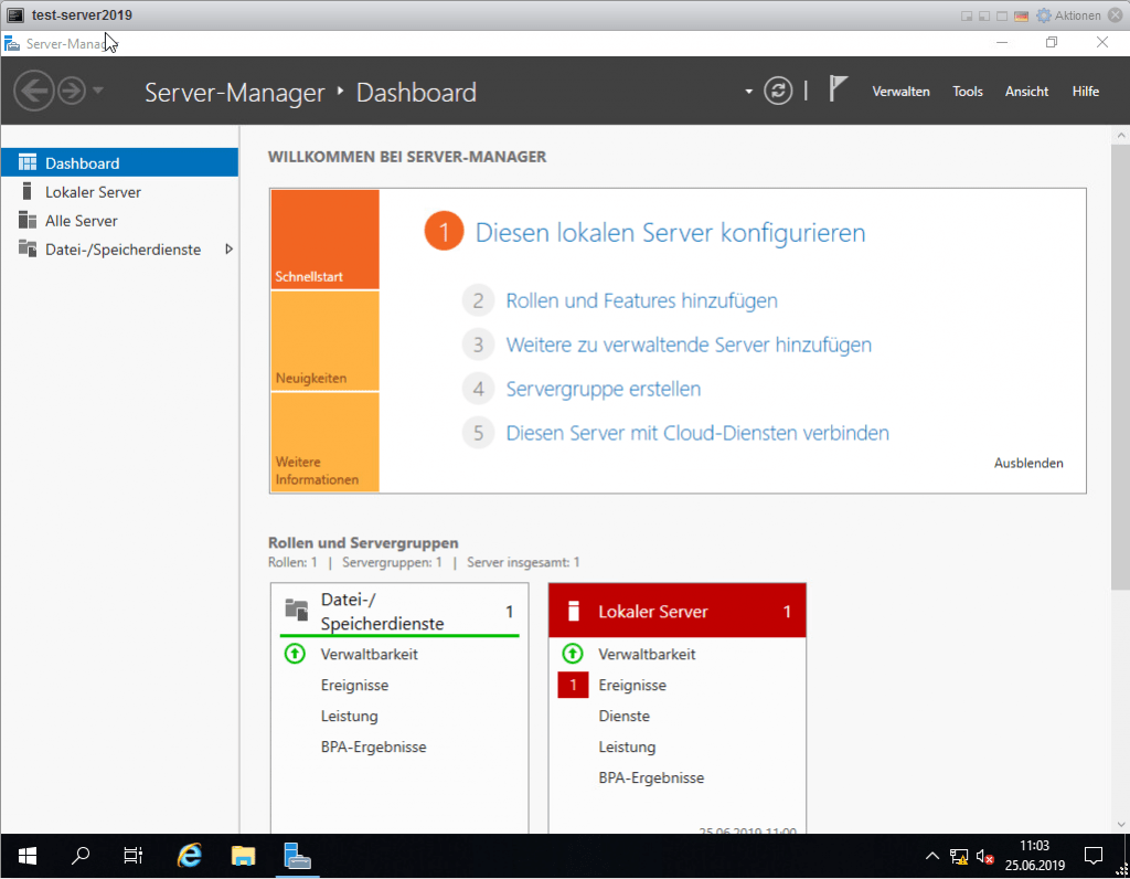 Windows Server 2019 Domänencontroller installieren einrichten - bmsoft