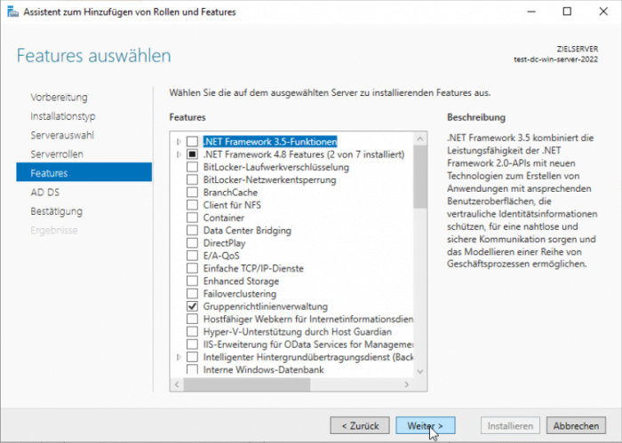 Windows Server 2022 - Domain Controller installieren
