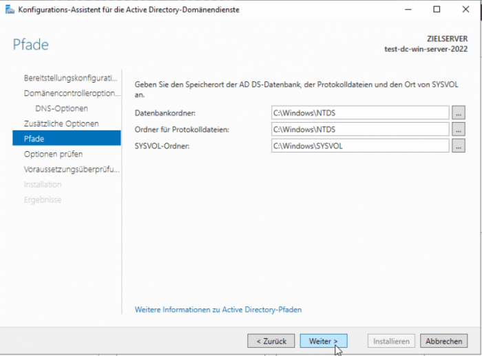 Windows Server 2022 - Domain Controller installieren