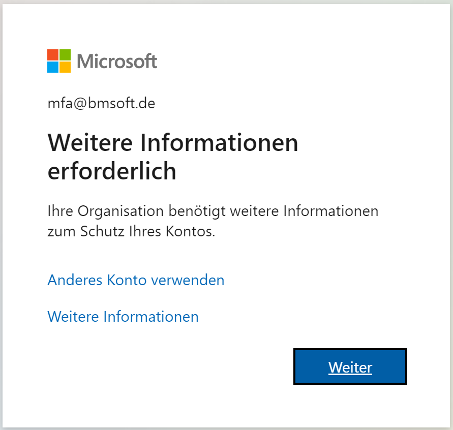 Einrichtung - Microsoft 365 Multi-Faktor-Authentifizierung (MFA/2FA)