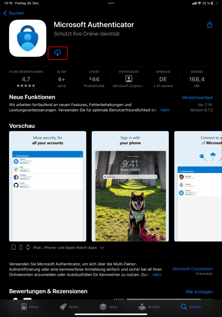Einrichtung - Microsoft 365 MFA / 2FA via Authenticator App | Android/iOS